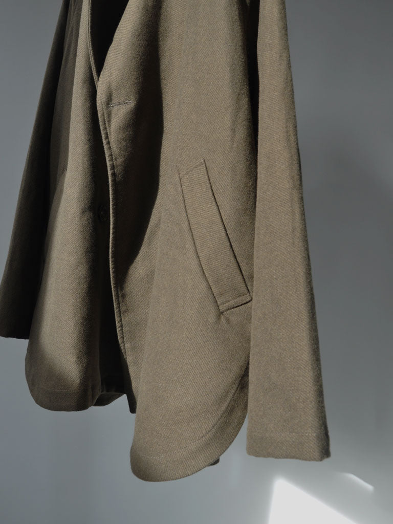 Tea Trench Jacket with Matching Buttons in Olive Green – Amoode