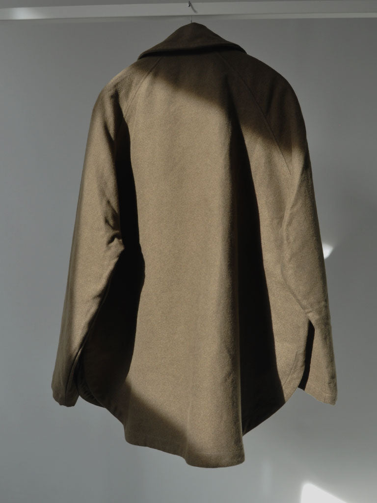 Tea Trench Jacket with Matching Buttons in Olive Green – Amoode